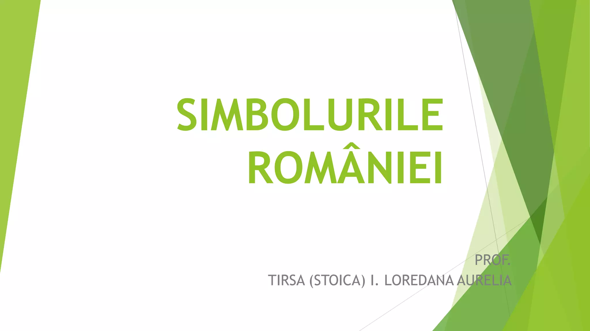 3. simbolurile româniei clasa a vi-a | PPT