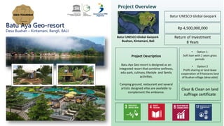 1. Batur UNESCO - Buahan Batuaya Greenhill | PPT