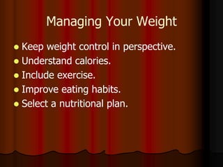weight management | PPTX