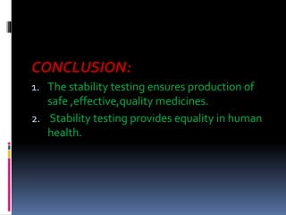 STABILITY GUIDELINE Q1A. | PPT