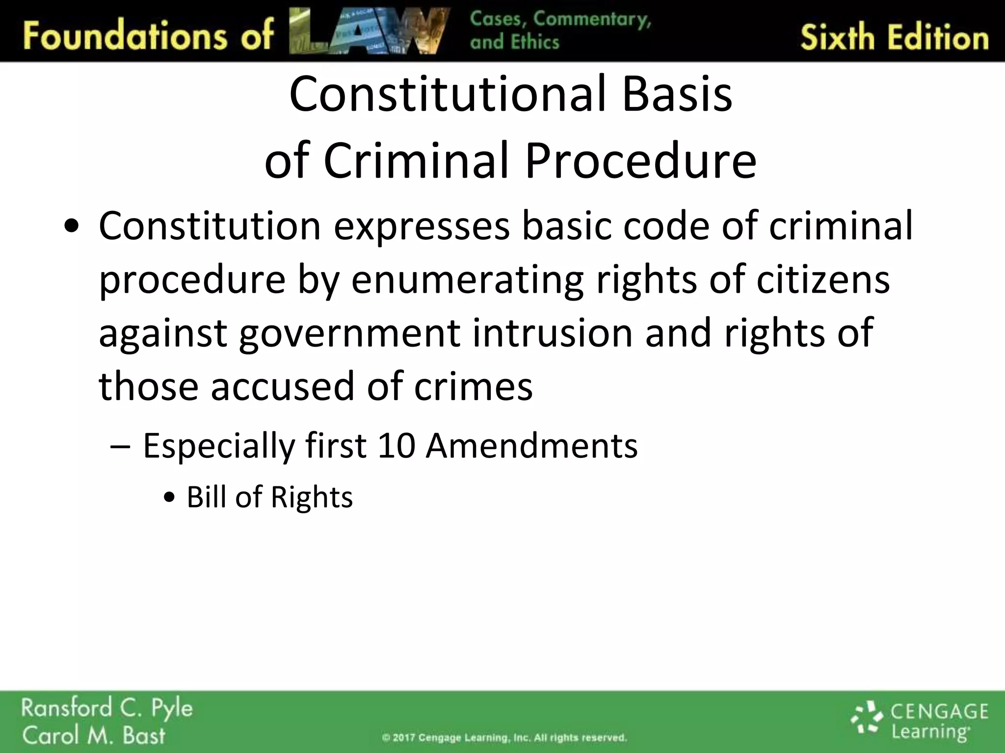 Paralegal Power Break: The law of criminal procedure | PPTX | Crime