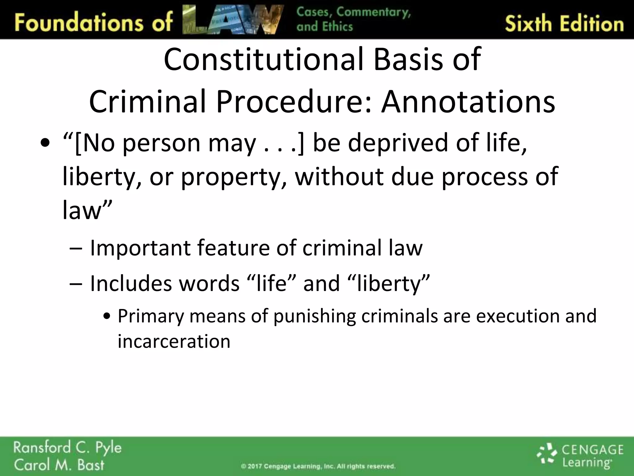 Paralegal Power Break: The law of criminal procedure | PPTX | Crime