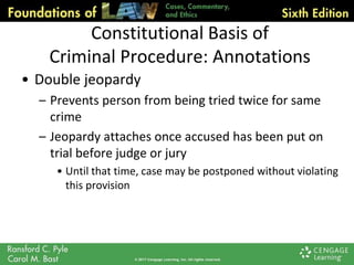 Paralegal Power Break: The law of criminal procedure | PPTX