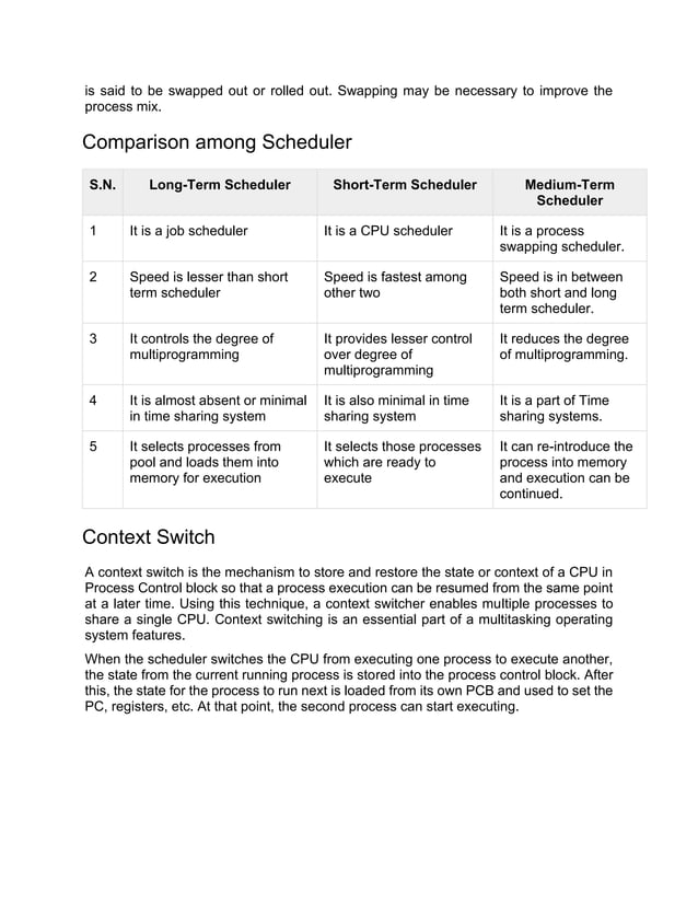 CSI-503 - 3. Process Scheduling | PDF