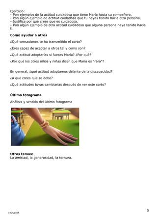 Cuerdas (cortometraje) GUÍA DIDÁCTICA | PDF