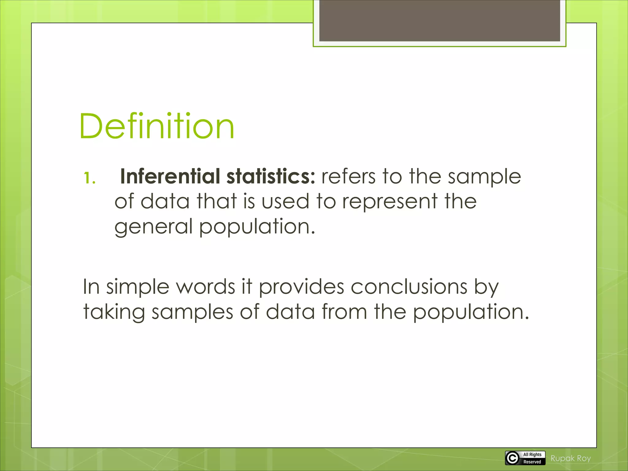 Types of Statistics | PDF