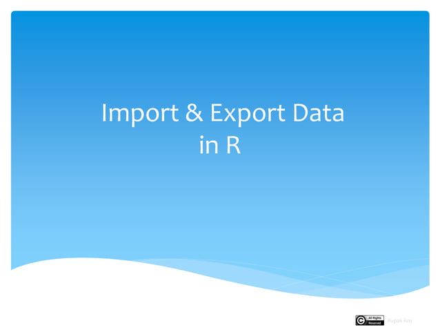 Import Data using R | PDF | Programming Languages | Computing