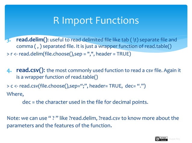 Import Data using R | PDF | Programming Languages | Computing