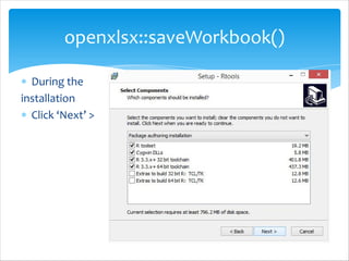 Import and Export Excel Data using openxlsx in R Studio | PDF | Computing | Technology & Computing