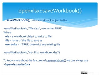 Import and Export Excel Data using openxlsx in R Studio | PDF | Computing | Technology & Computing