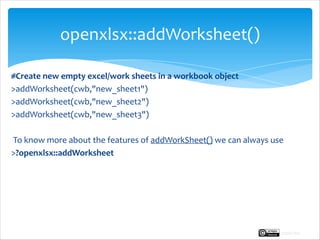 Import and Export Excel Data using openxlsx in R Studio | PDF | Computing | Technology & Computing