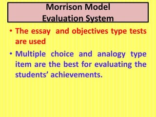 3. unit 3 understanding level morrison model | PPTX