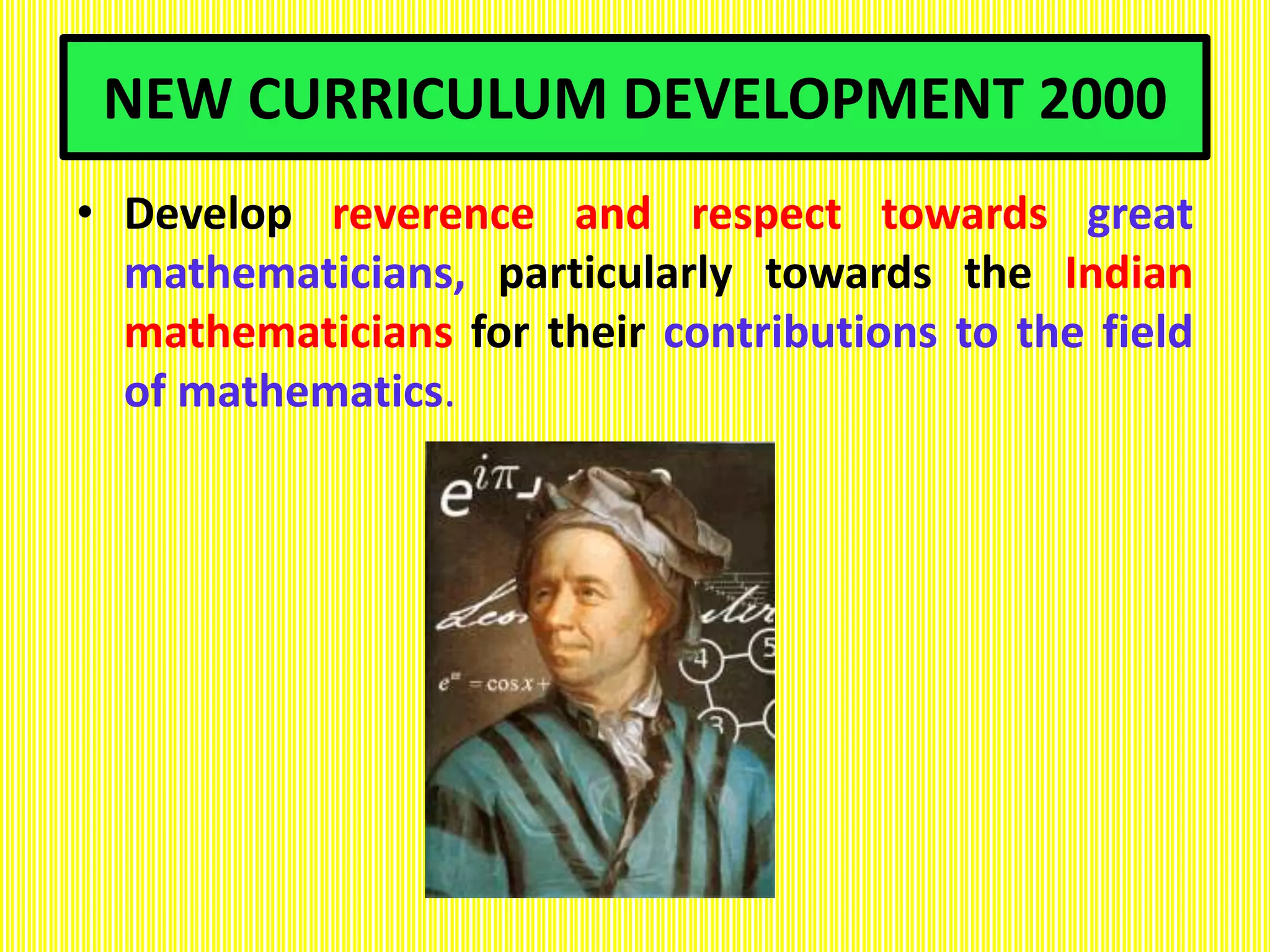 3. new objectives of mathematics 2021 | PPT