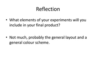 3. production experiments | PPT