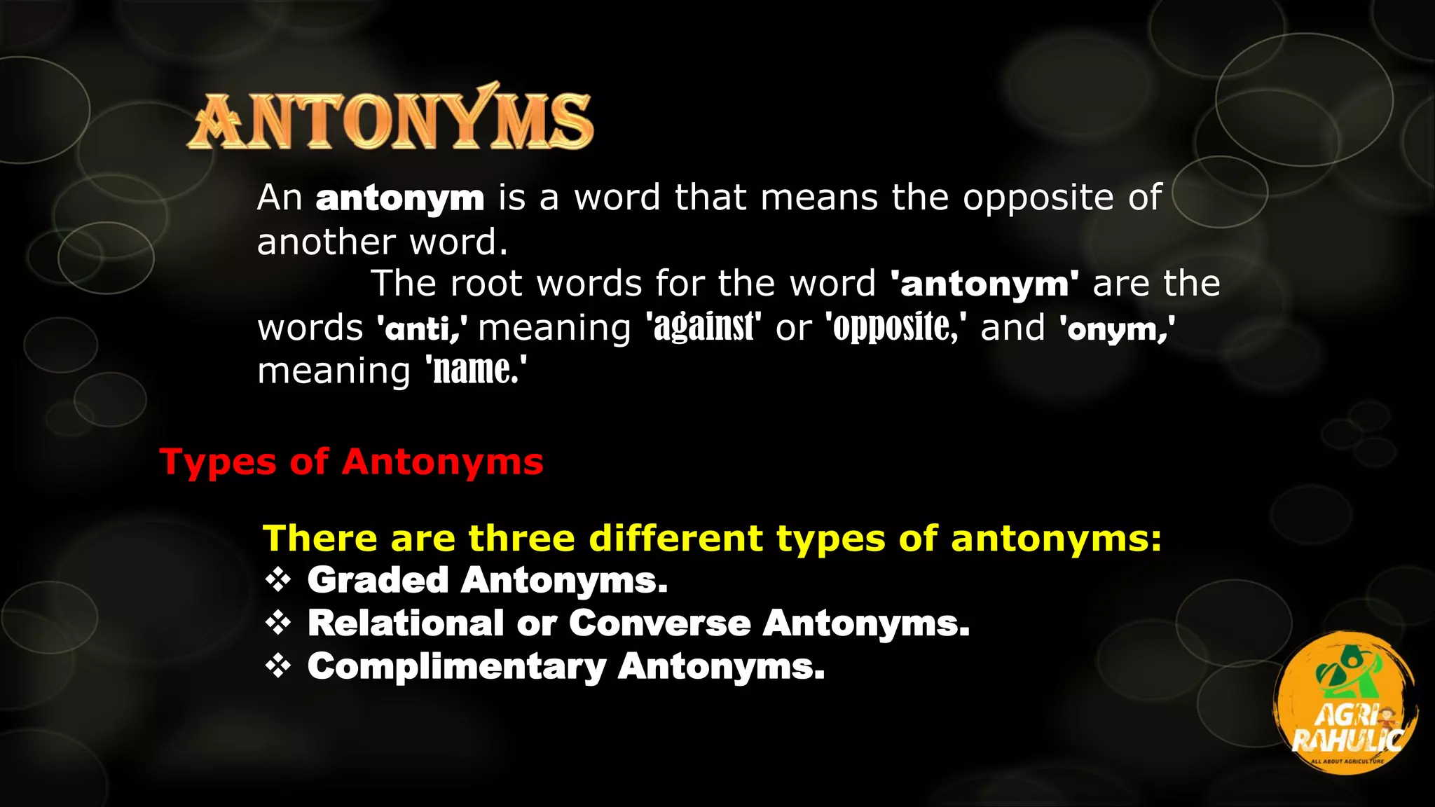 What Is An Antonym For Agriculture at Bruce Conti blog