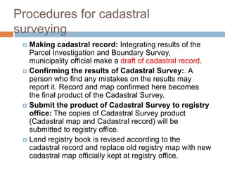 3. lecture 2 cadastral surveying | PPTX