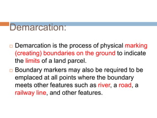 3. lecture 2 cadastral surveying | PPTX