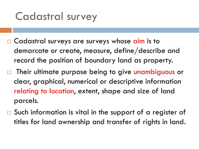 3. lecture 2 cadastral surveying rpv | PDF | Land and Farms | Real Estate