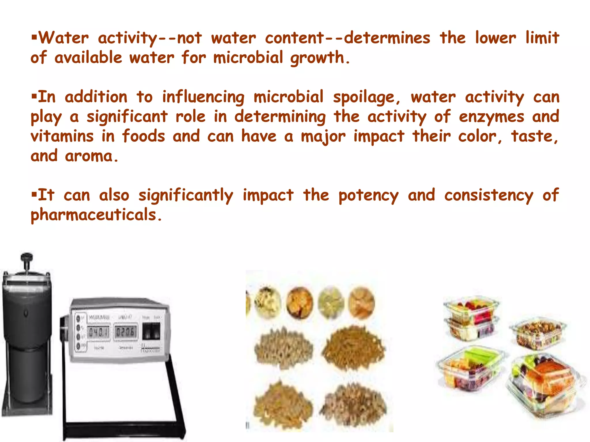 Water activity | PPTX