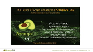 ArangoDB 3.9 - Further Powering Graphs at Scale | PPT