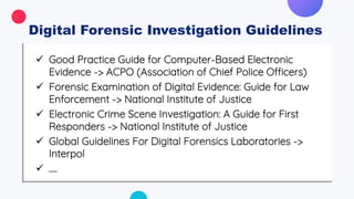 Digital forensic principles and procedure | PDF