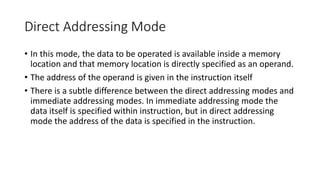 3. Addressing Modes in 8085 microprocessor.pptx | Operating Systems | Computer Software and ...