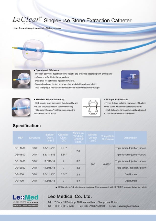 single use stone extraction balloon | PDF
