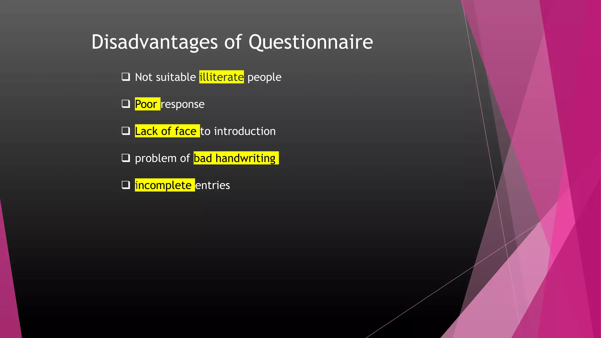 PRESENTATION ON QUESTIONNAIRE DESIGN AND DEVELOPMENT | PPTX