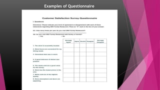 PRESENTATION ON QUESTIONNAIRE DESIGN AND DEVELOPMENT | PPTX