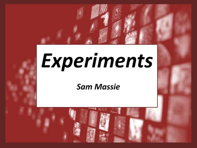 3. Production Experiments (FMP).pptx