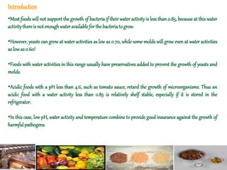 WATER ACTIVITY | PPTX