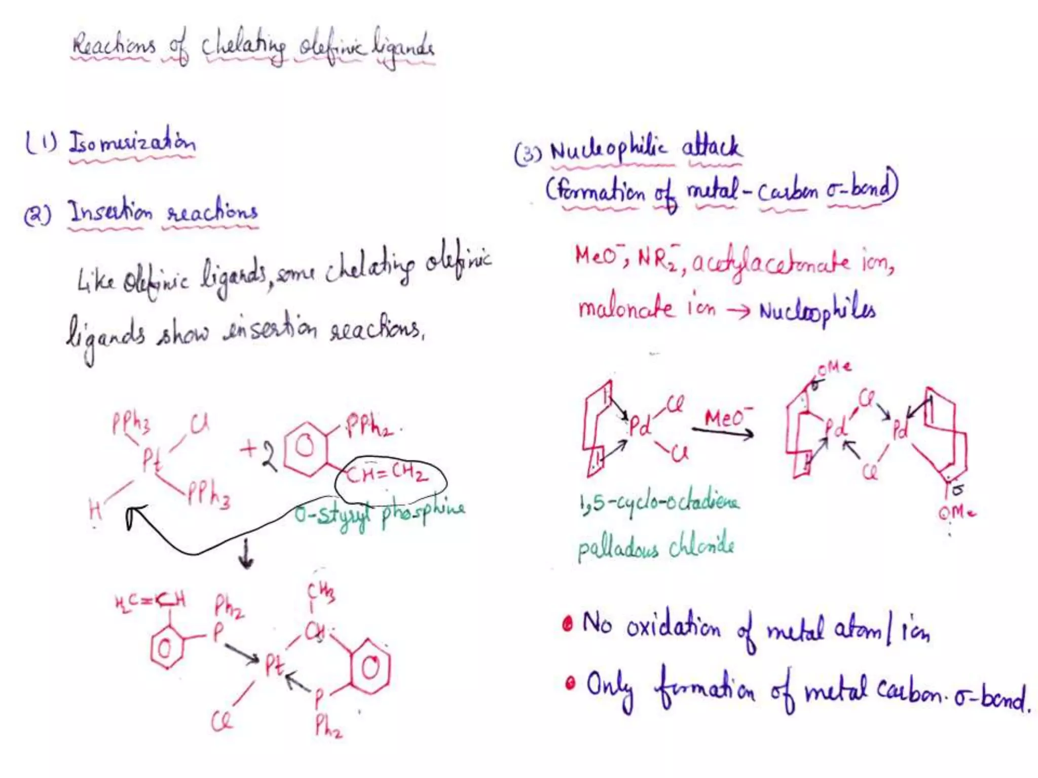 Chelating olefinic ligands | PPT
