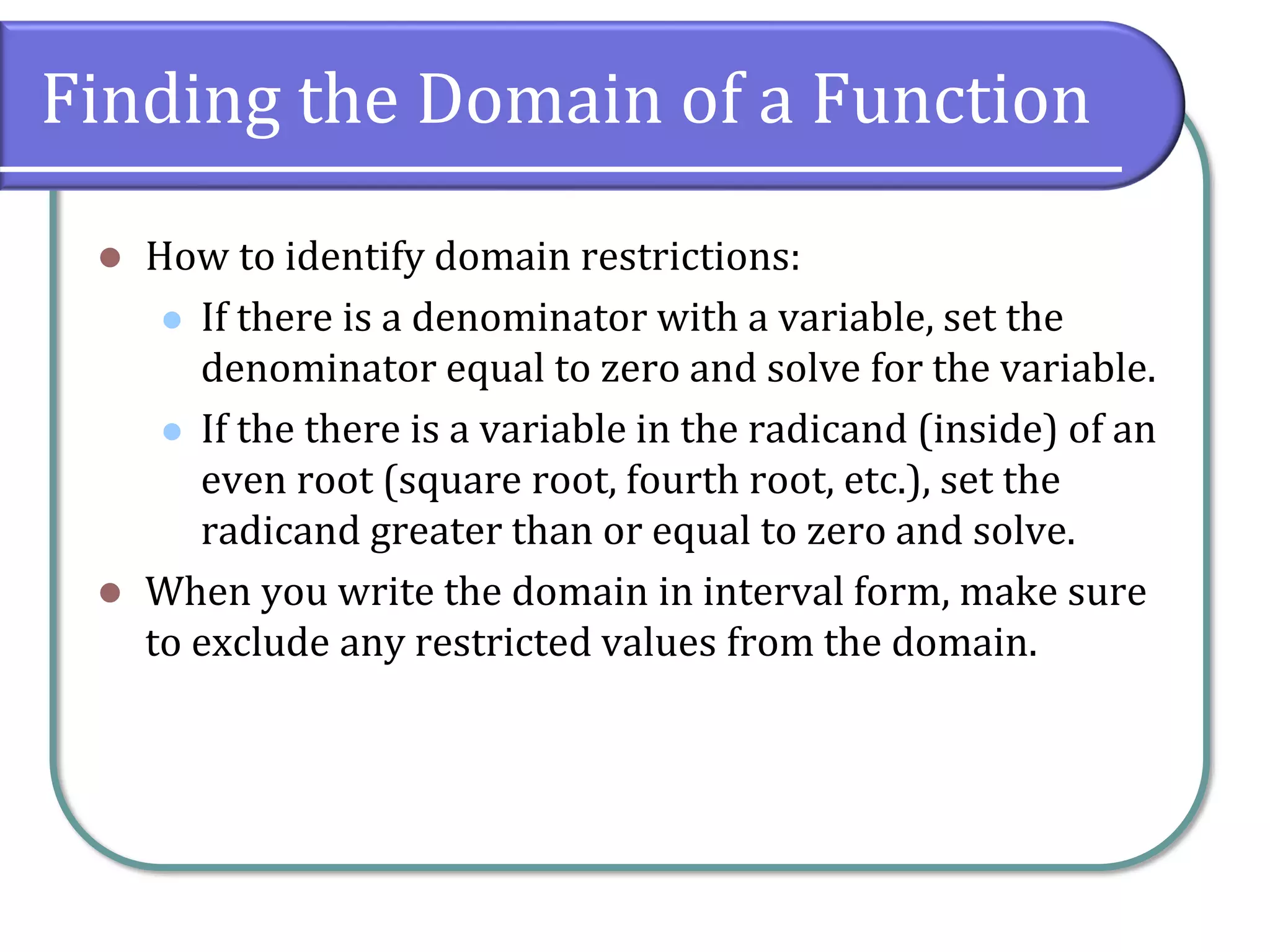 3.2 Domain and Range | PDF