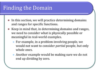 3.2 Domain and Range | PDF