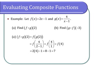 3.4 Composition of Functions | PDF