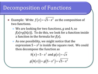 3.4 Composition of Functions | PDF