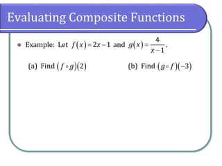 3.4 Composition of Functions | PDF