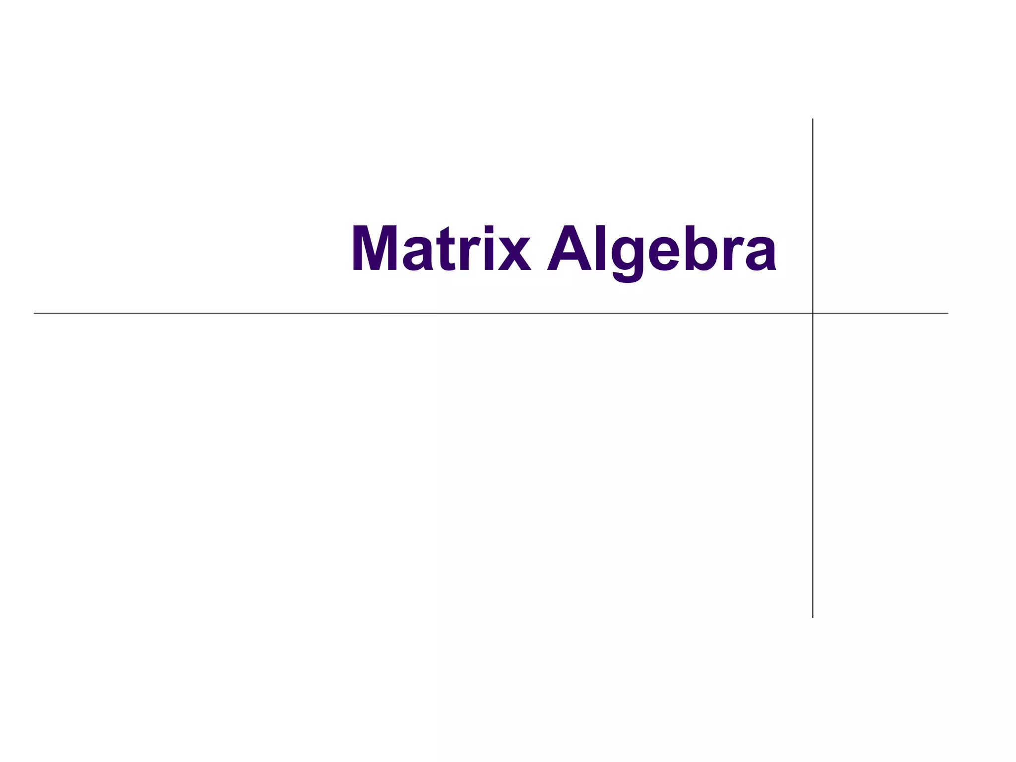 3. Matrix Algebra.ppt