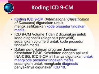Teknis Koding ICD 9-CM (Prosedur/Tindakan)_ Training/BimTek "SISTEM CASEMIX" | PPTX