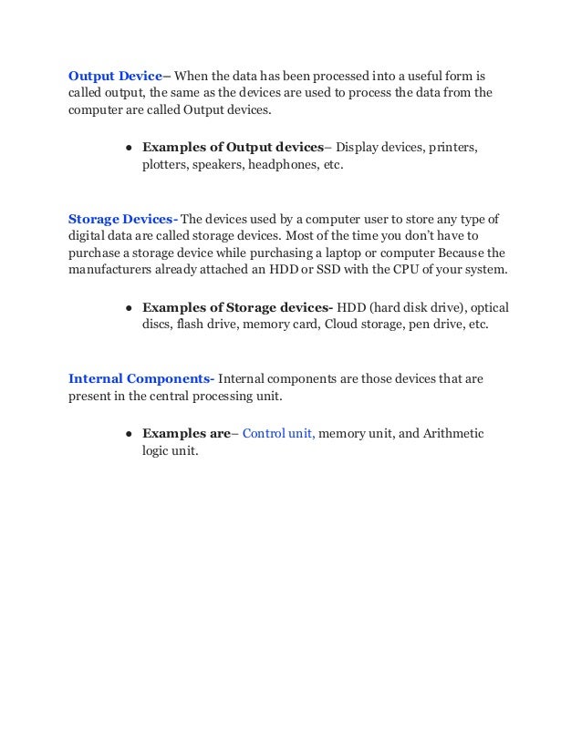 Computer Hardware And Software Types, Functions, Difference between ...
