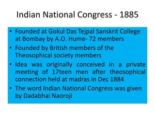 3. Associations and organizations prior to 1885 in India.pptx