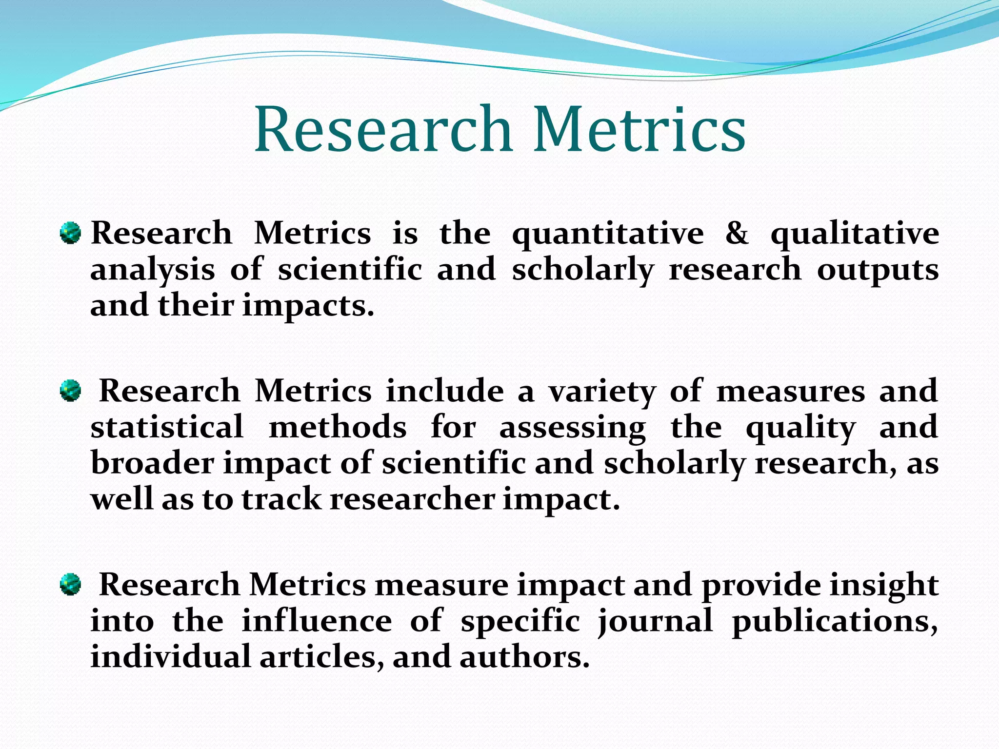 Micro-Teaching on RESEARCH METRICS in the Refresher Course on Digital Transformation of LIS ...