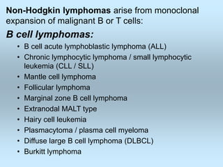 Non-Hodgkin’s Lymphoma (NHL).ppt