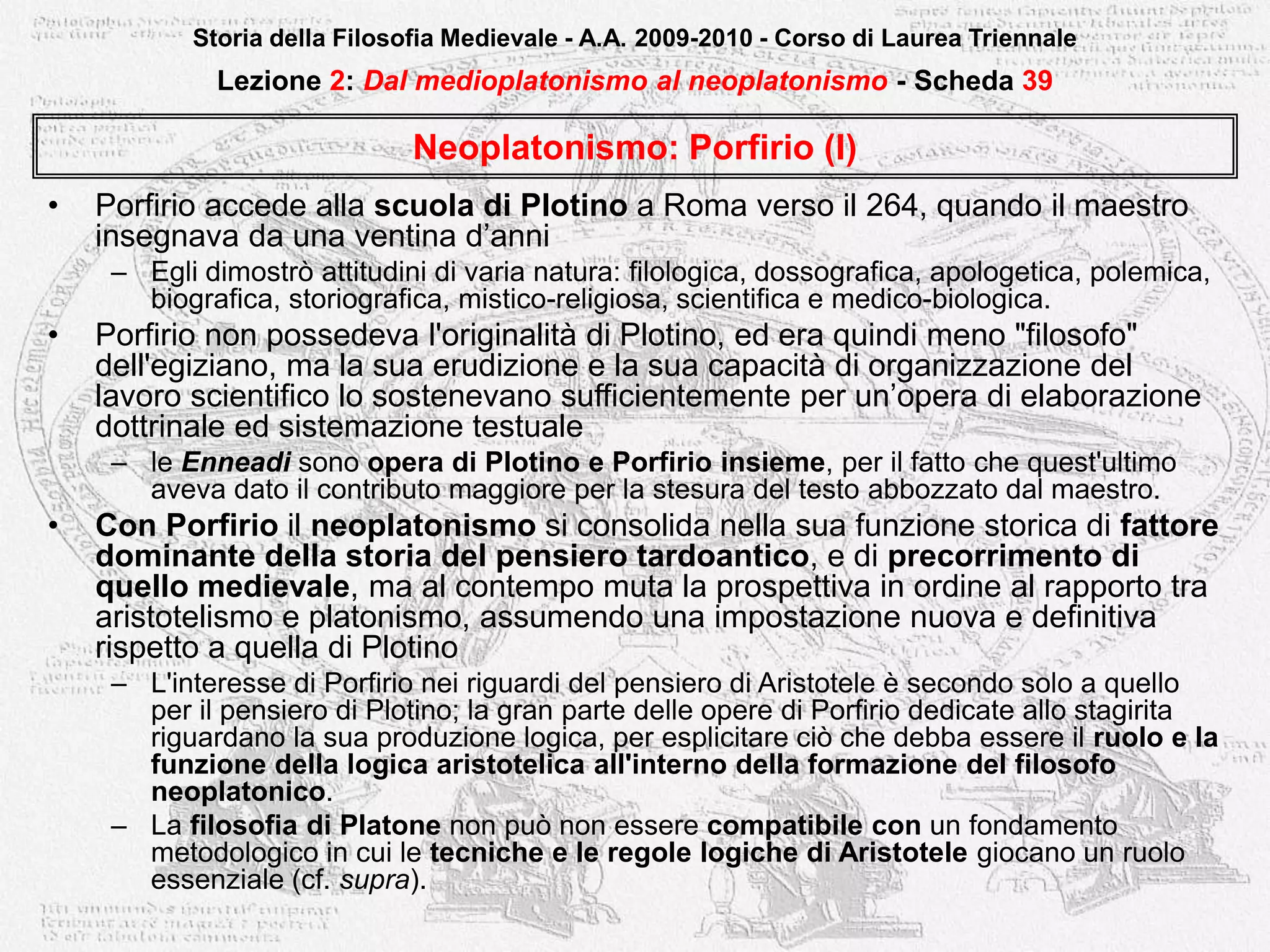 3. Dal medioplatonismo al neoplatonismo.ppt
