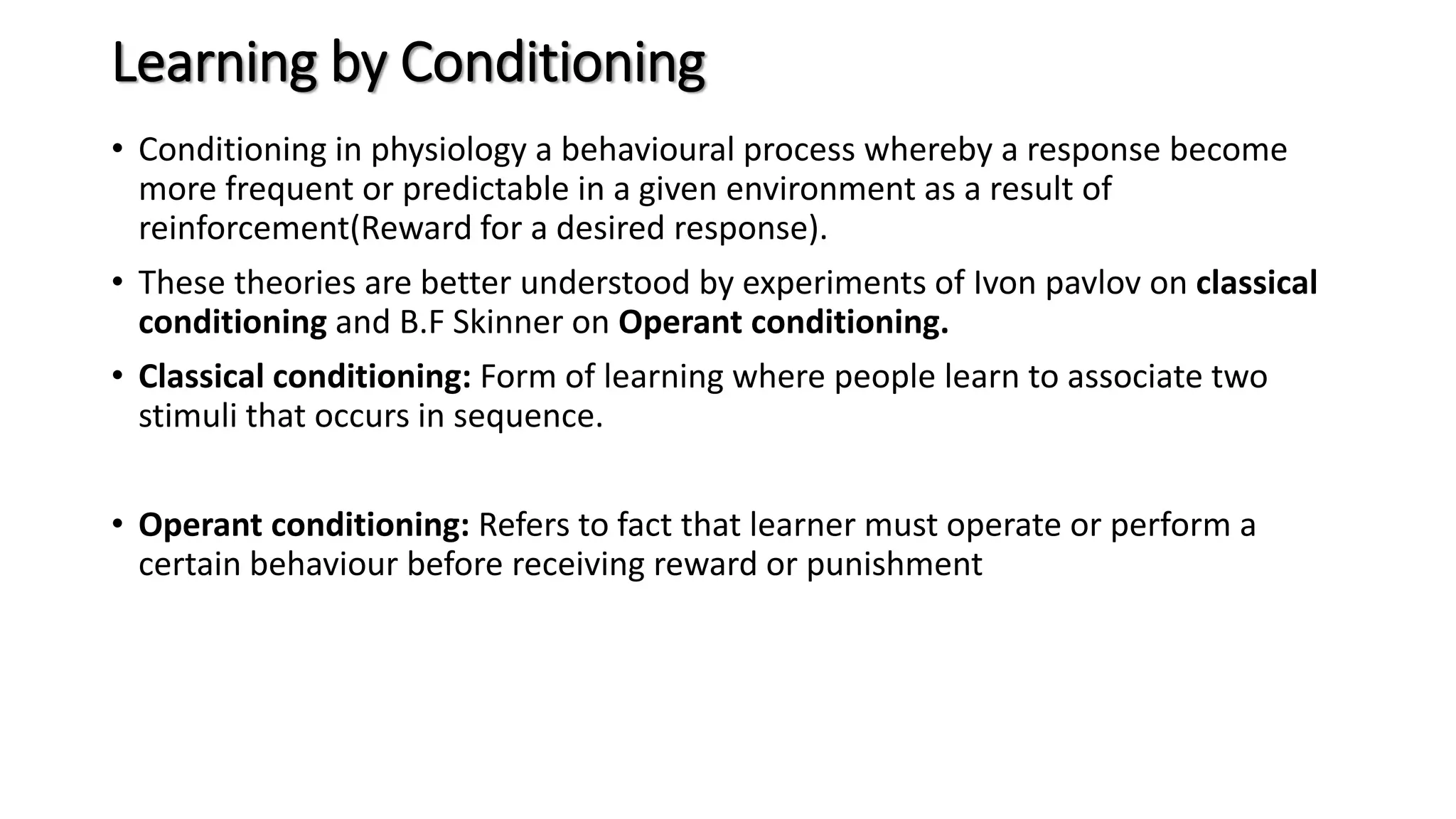 LEARNING- Psychology.pptx | Education