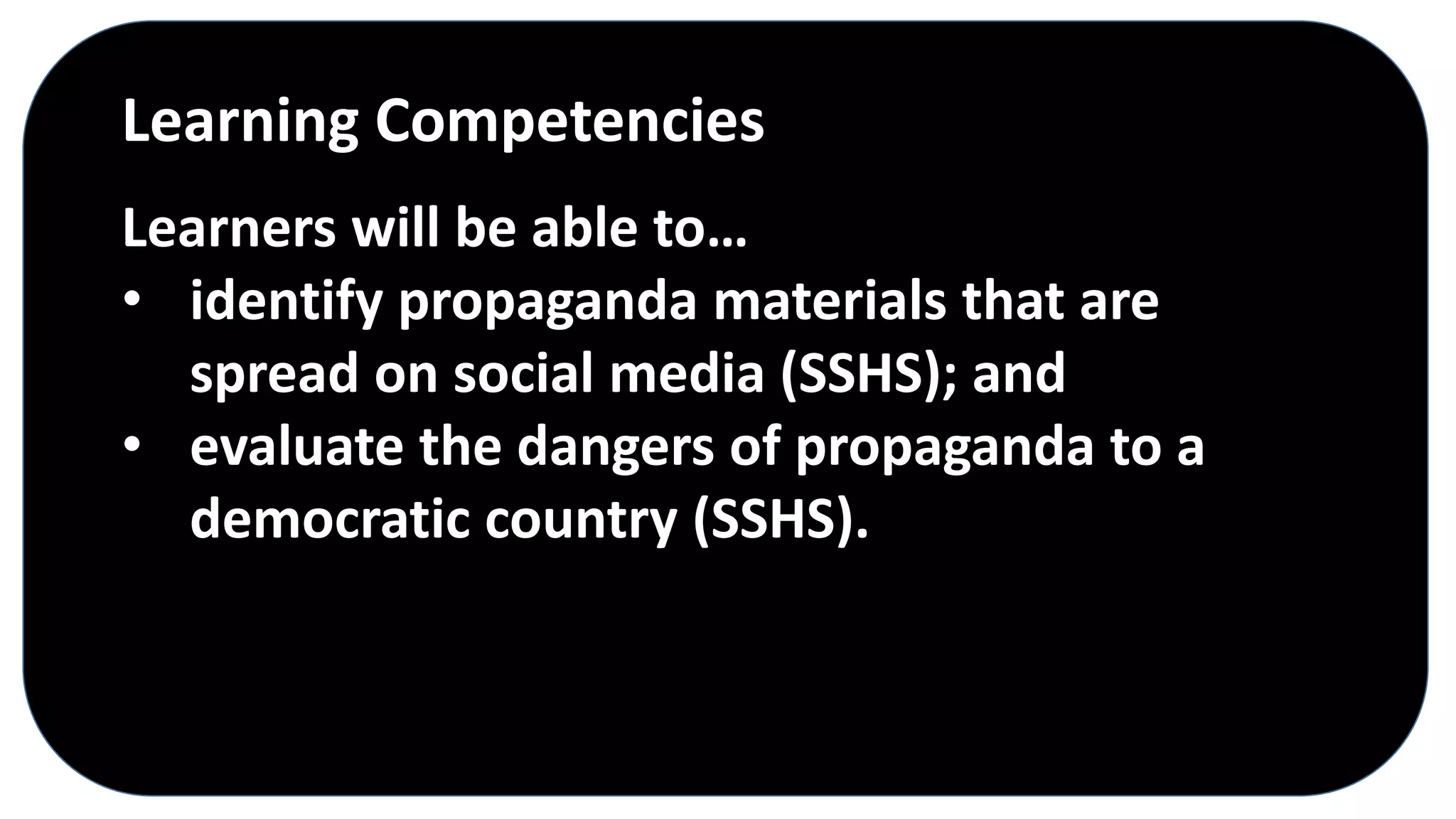3.MIL 4. Types of Media (Part 3)- Understanding Propaganda in the ...