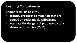 3.MIL 4. Types of Media (Part 3)- Understanding Propaganda in the ...