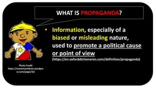 3.MIL 4. Types of Media (Part 3)- Understanding Propaganda in the ...