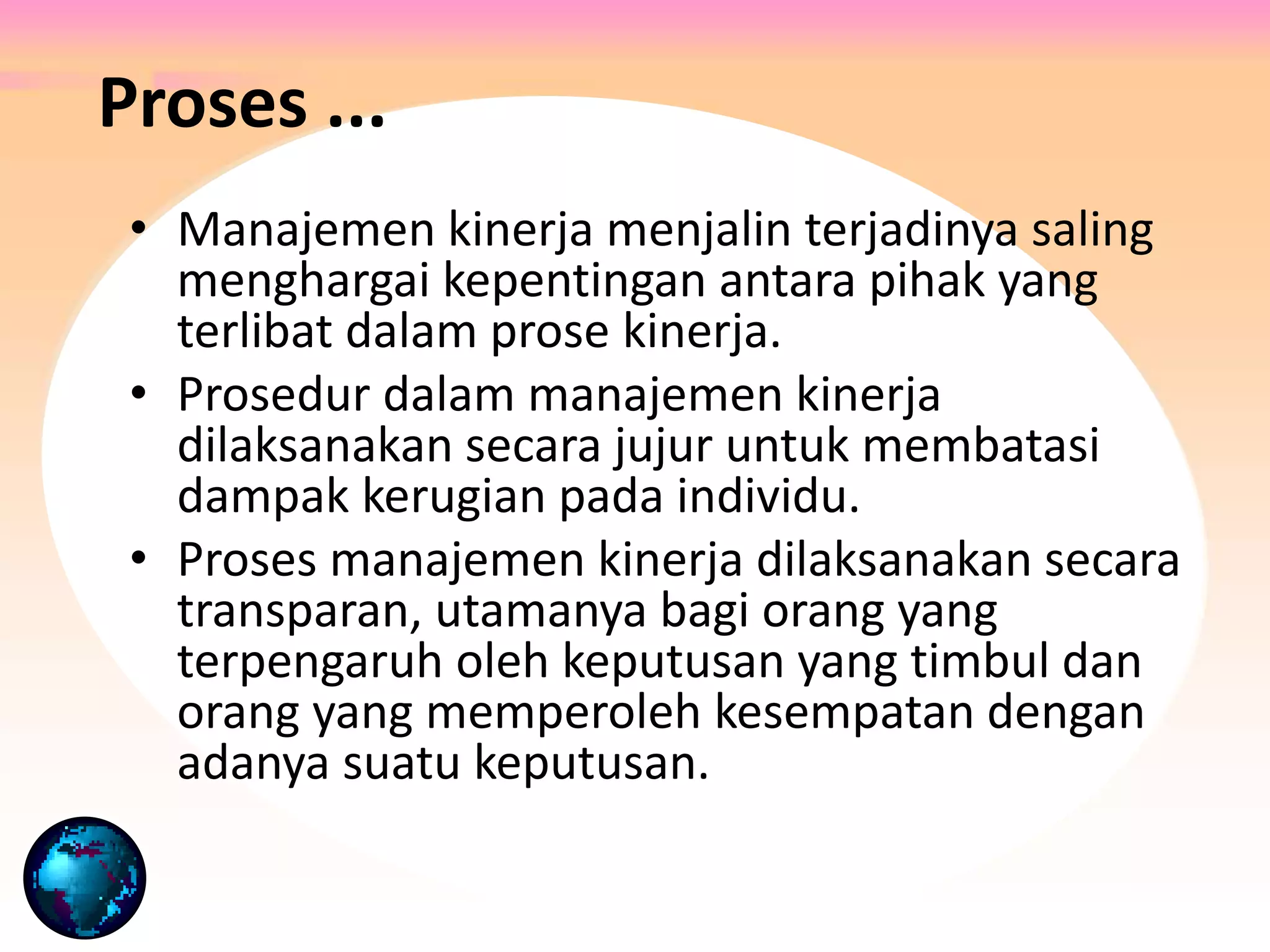 Proses & Tahapan Manajemen Kinerja _Training "PERFORMANCE MANAGEMENT (Manajemen Kinerja)". | PPTX