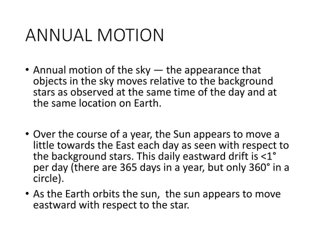 3. Diurnal and Annual Motion.pptx